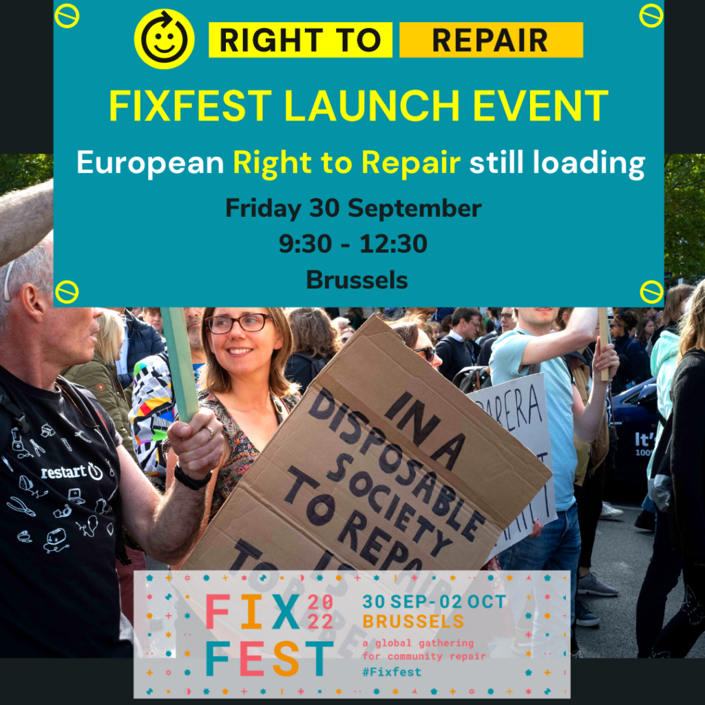 Fixfest 2022 Brussels: thank you, merci, bedankt! - Right to Repair Europe
